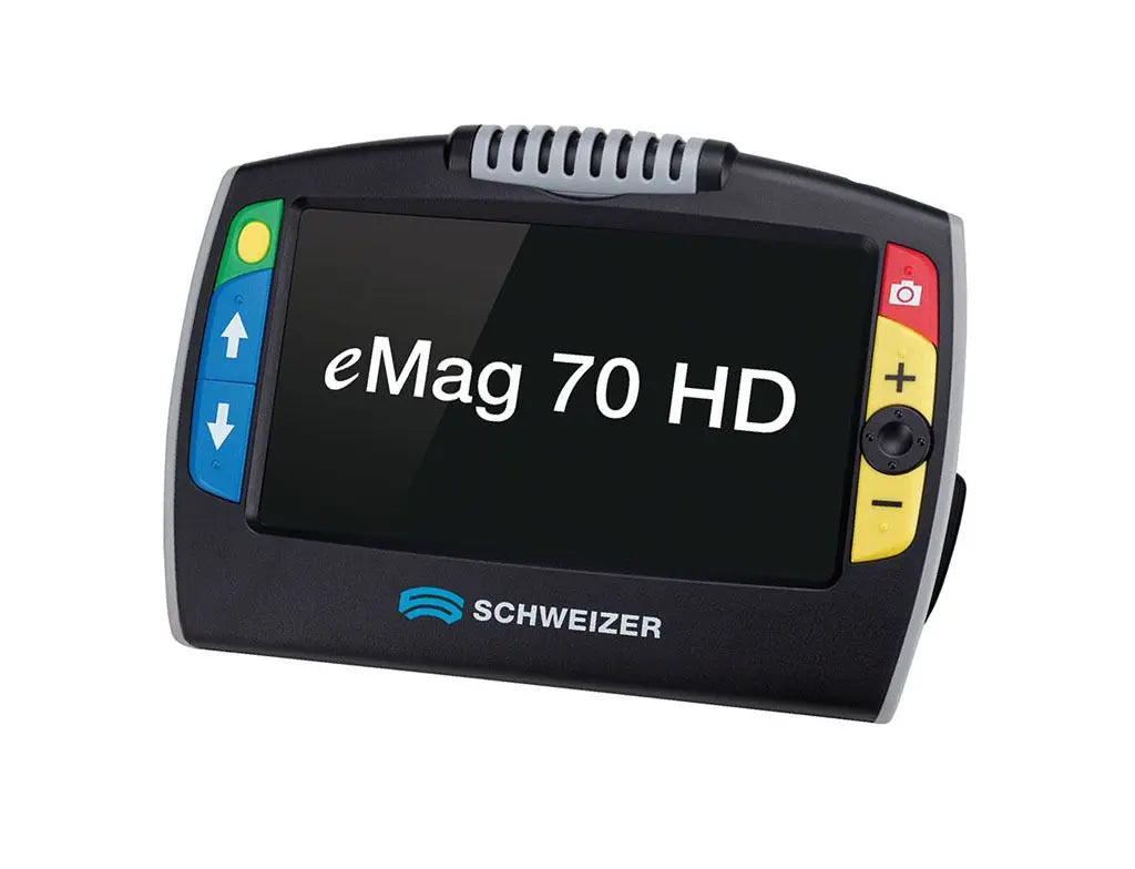 Elektronische Lupe eMag 70 HD mit 7-Zoll-Display von SCHWEIZER Optik ...