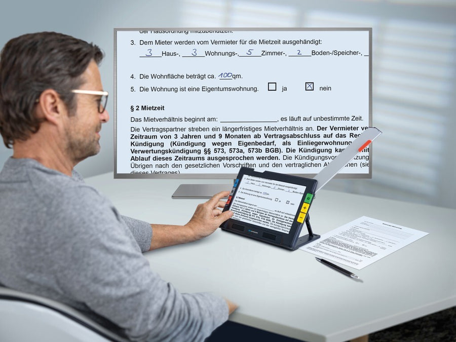 Elektronische Lupe eMag 100 HD – VisiAid - Sehhilfen.